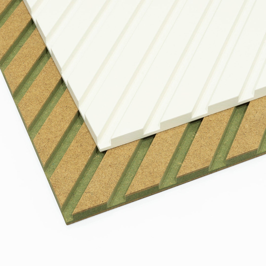 Angled MDF Slat Wall Panel: Decorative Moisture Resistant Panelling ...