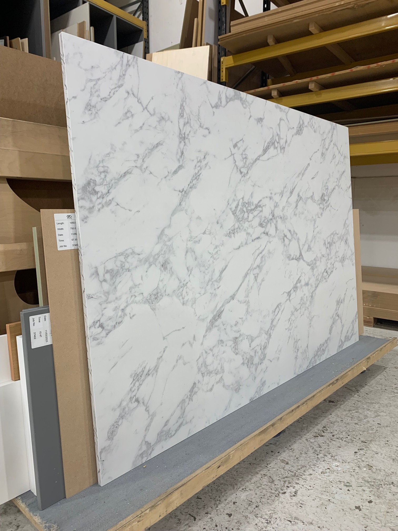 White Marble Effect MDF Square | Marble | White Marble MDF | Square MDF ...