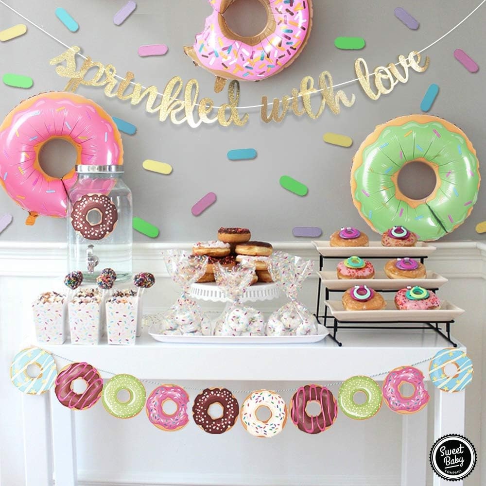 Donut Sprinkle Baby Shower Decorations Boy or Girl Party Supplies for ...