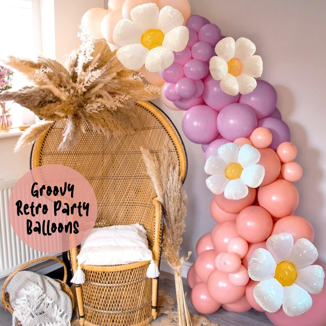 Boho Daisy Balloon Garland Kit Woodland Arch for Retro Hippie Baby ...