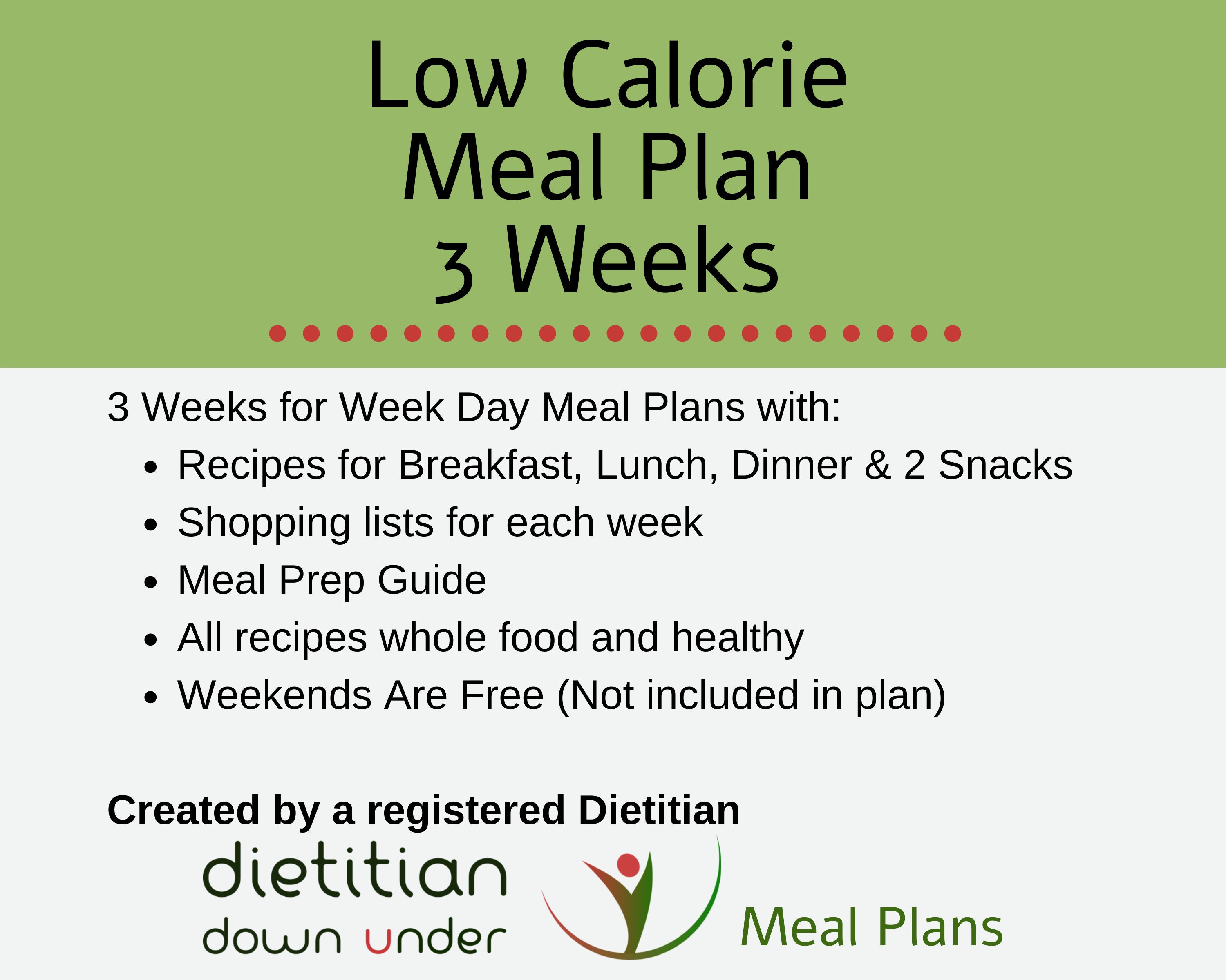 Weight Loss Meal Plan transformation 3 Week Meal - Etsy