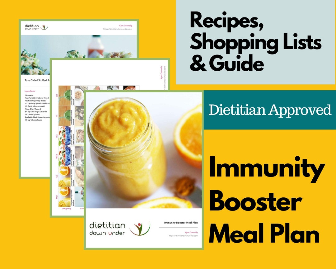 Immune Booster Meal Plan, 7 Days, by Dietitian - Etsy