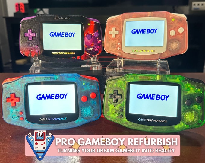 CUSTOMIZE YOUR Gameboy Advance Custom 101 or IPS Screen Backlit ...