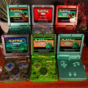 Customize Gameboy Advance SP V5 IPS + Free Pokemon Game! Choose New GBA ...