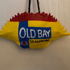 Old Bay Painted Crab Shell - Etsy