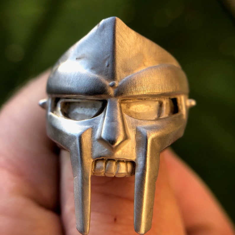 Sterling Silver MF DOOM Skull Ring - Etsy UK