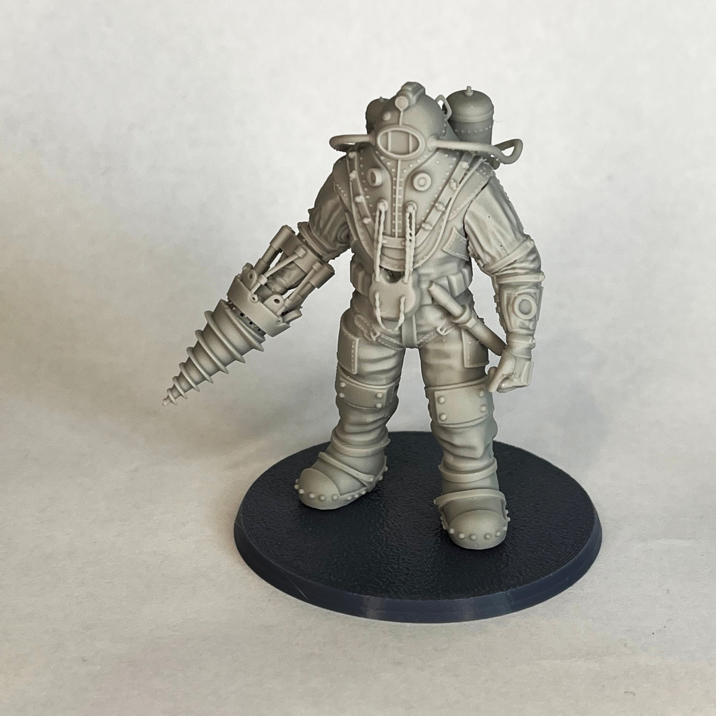 Bioshock Fan Art Miniature Big Daddy Alpha Series Resin - Etsy
