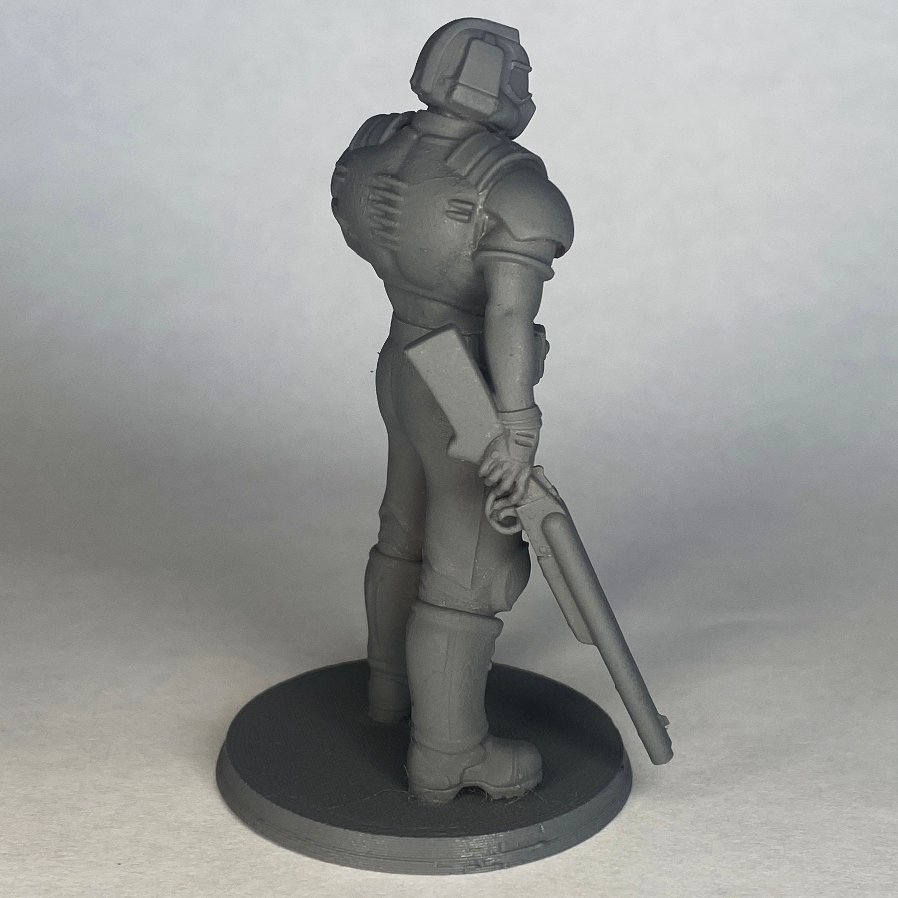 Doom Fan Art Miniature Figure Doomguy Resin - Etsy