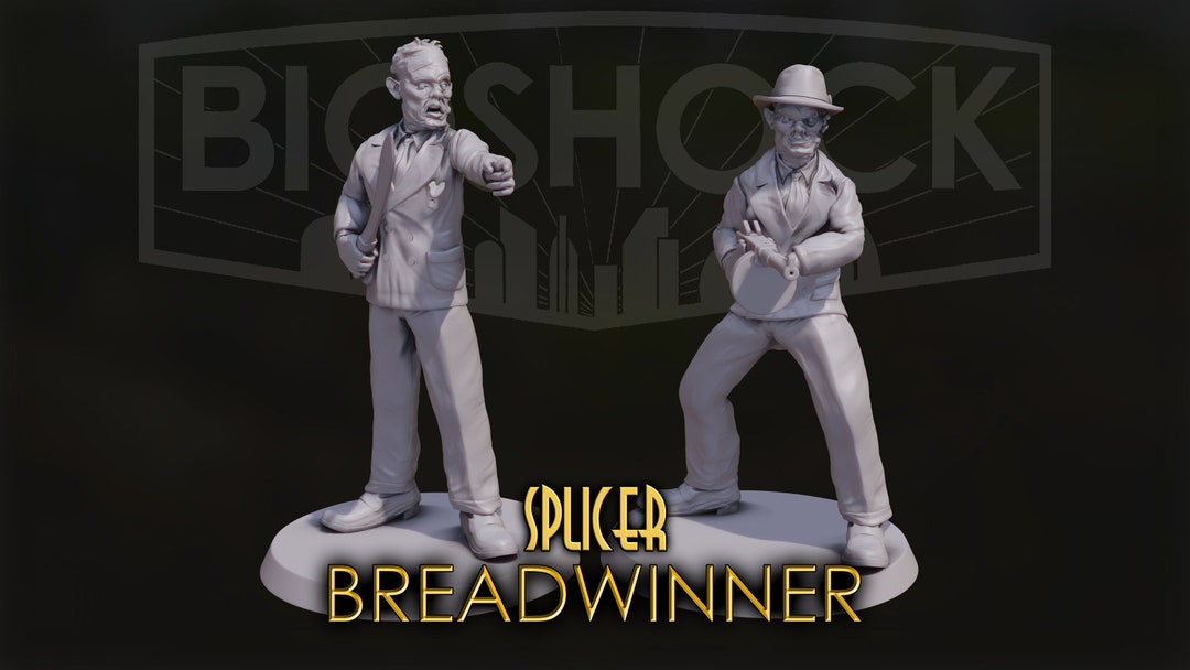 Bioshock Fan Art Miniature - Splicer Breadwinner- Resin - Etsy