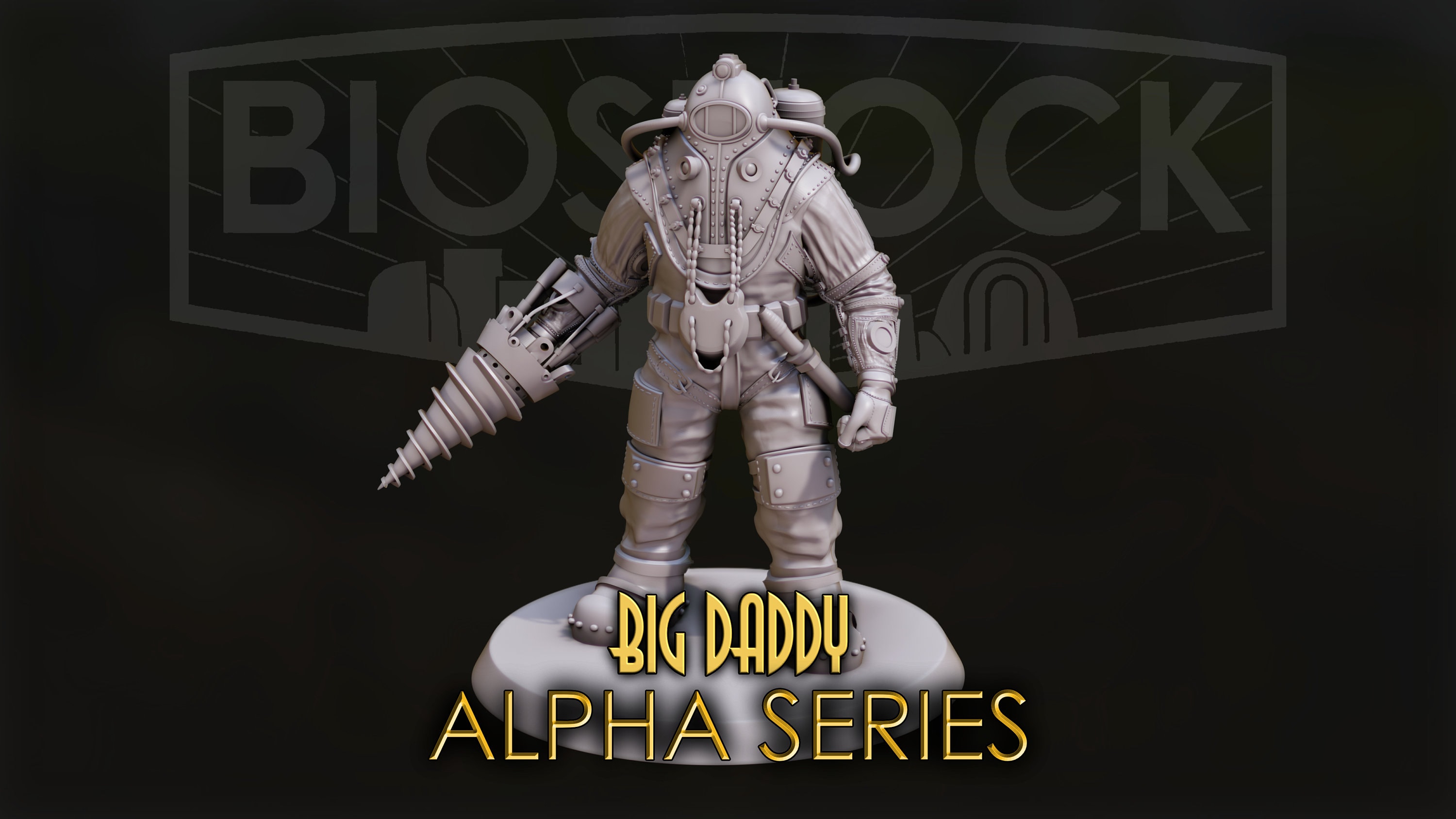 Bioshock Fan Art Miniature Big Daddy Alpha Series Resin - Etsy Australia