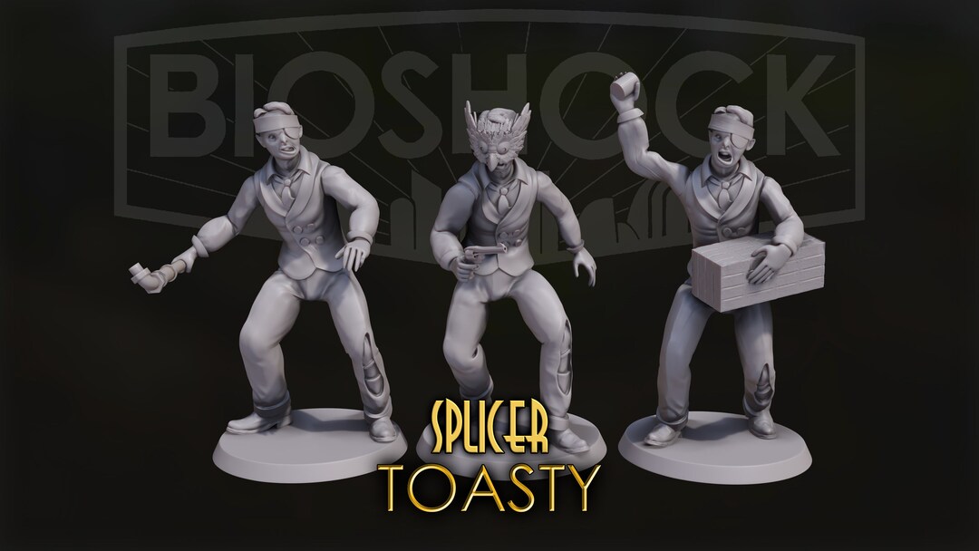 Bioshock Fan Art Miniature - Splicer Toasty - Resin - Etsy