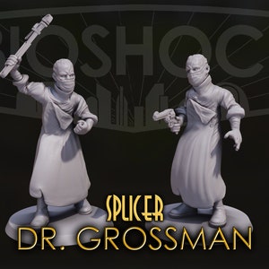 Bioshock Fan Art Miniature - Splicer Dr. Grossman - Resin - Etsy