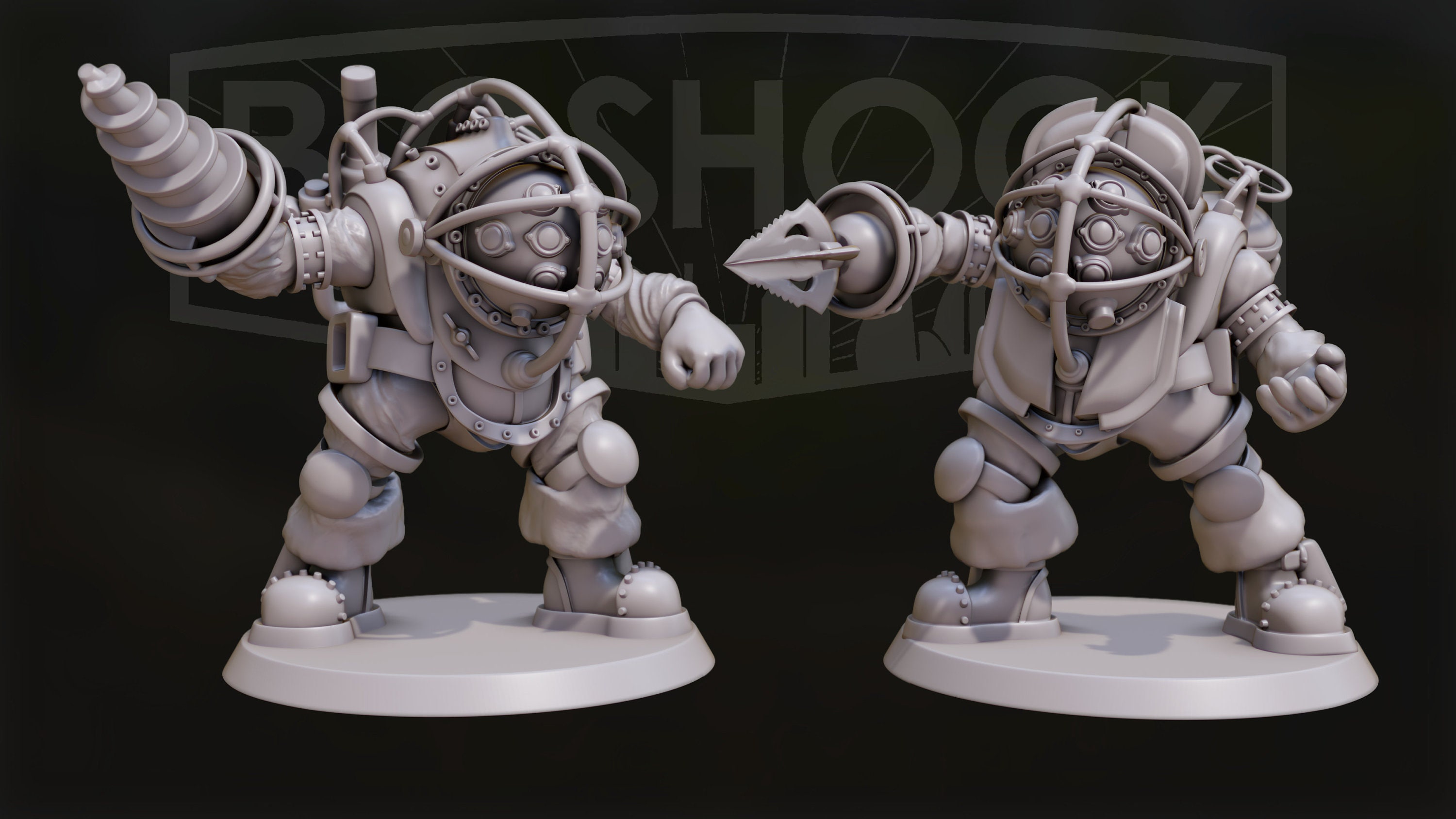 Bioshock Big Daddy Concept Art