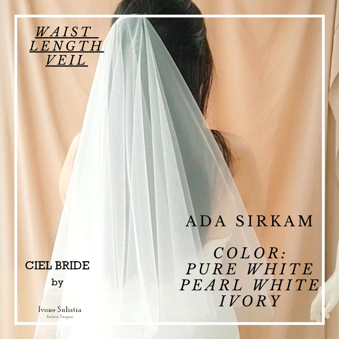 Waist Length Soft and Fluffy Wedding Veil Made of French Tulle - Etsy