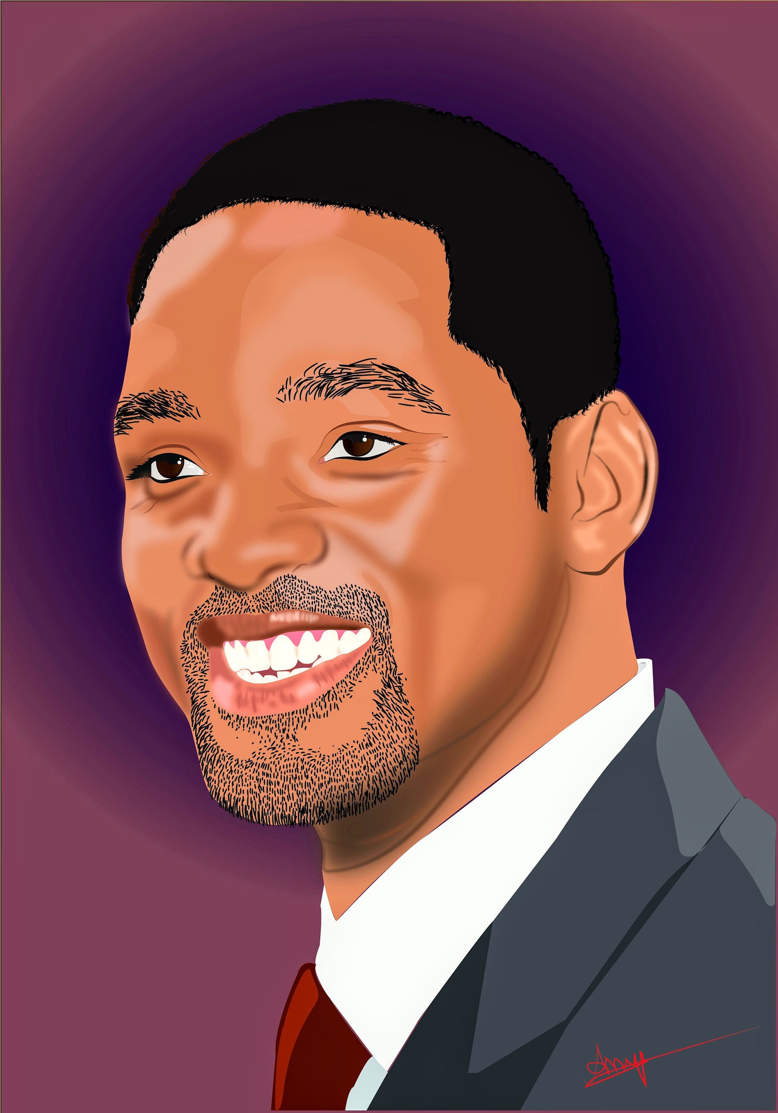 Realistic Portrait,cartoon Portrait, Vector Art, Custom Digital Art ...