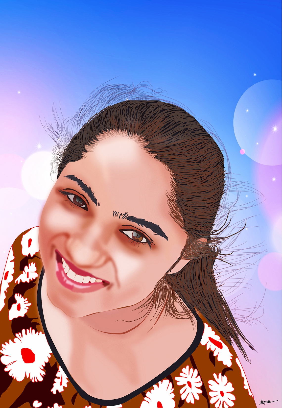 Realistic Portrait,cartoon Portrait, Vector Art, Custom Digital Art ...