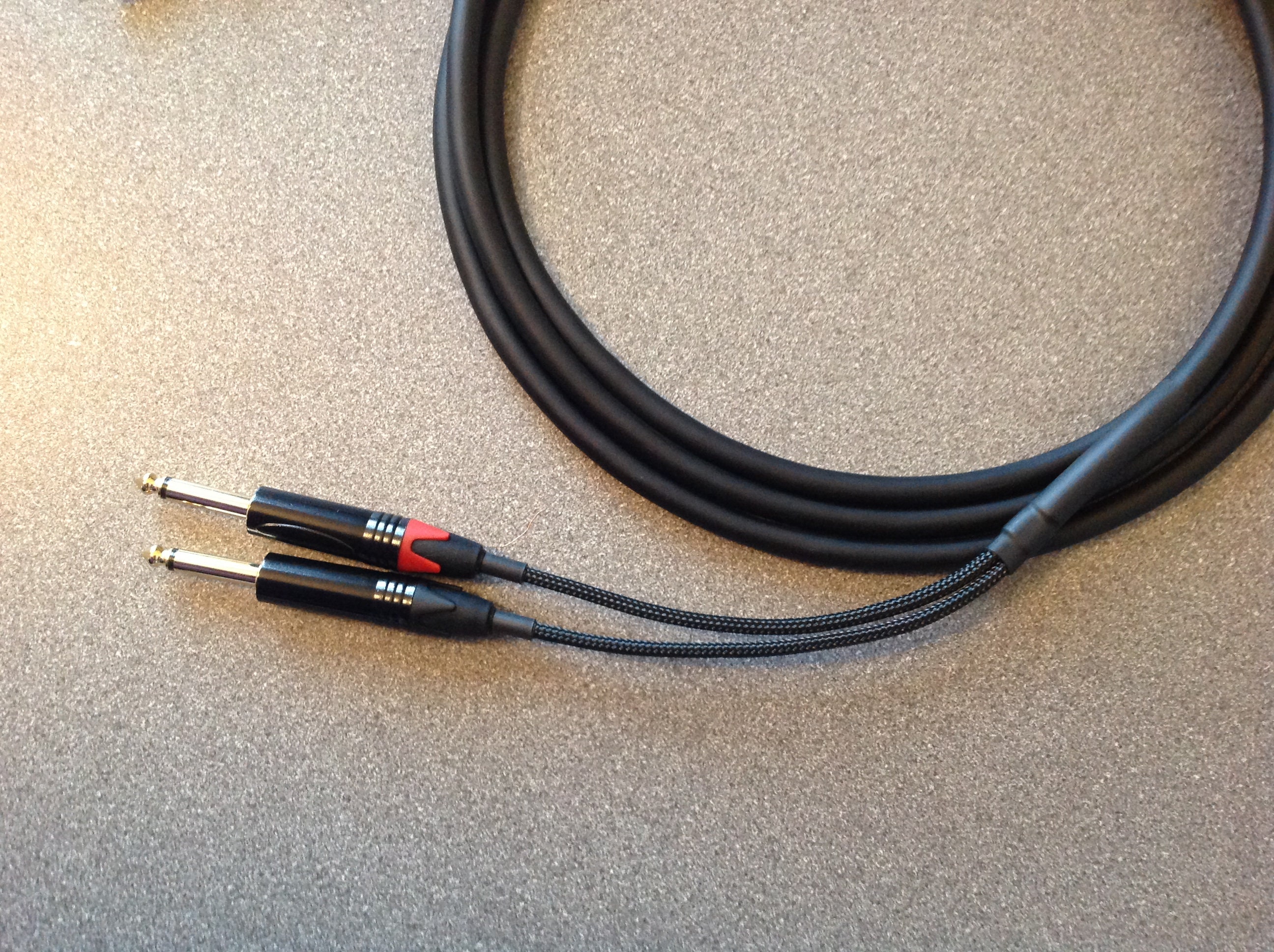 1/4" Jack to Jack - Mono / Unbalanced - Twin Cable - 3m - Etsy UK