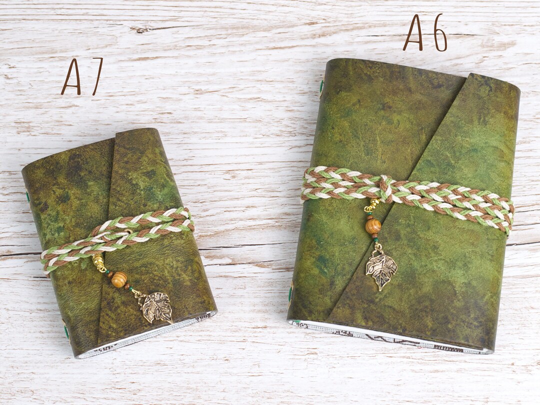 Upcycled Leather, Refillable Sketchbook/notebook/journal – Trees - Etsy