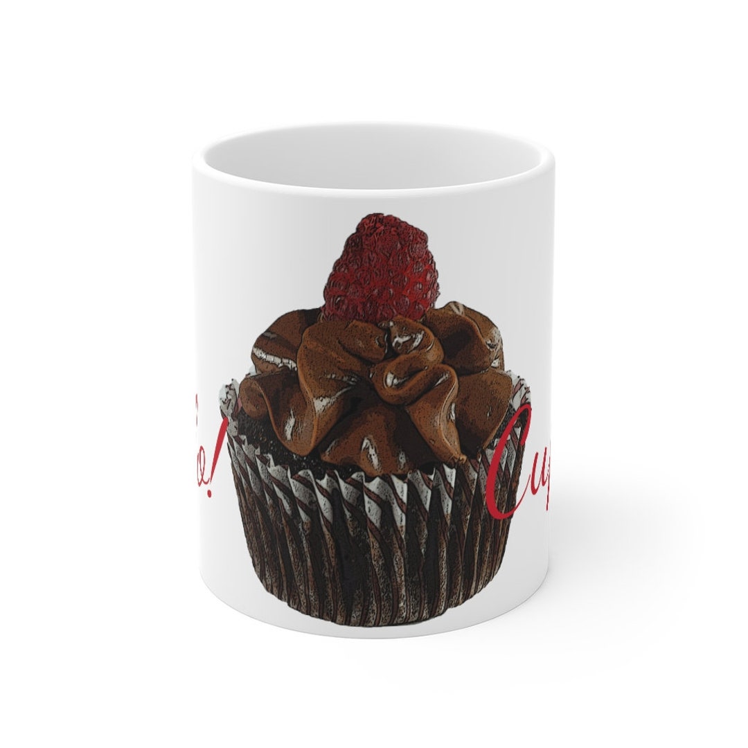 Hello Cupcake! White Mug 11oz Mobiusmoon - Etsy