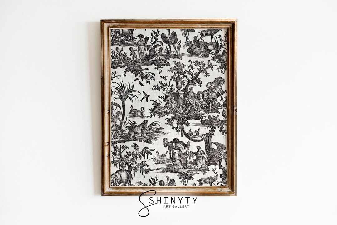 Vintage Tapestry Wall Art PRINTABLE Neutral Antique Pattern Decor ...