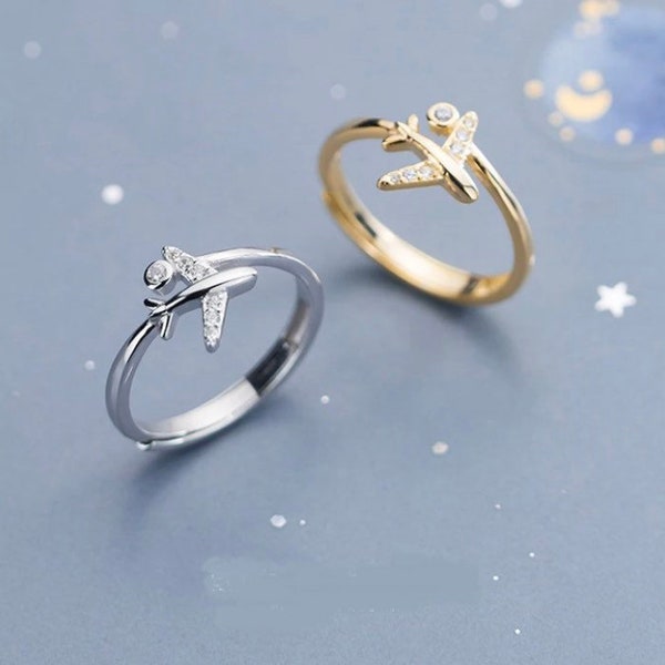 Airplane Ring - Etsy