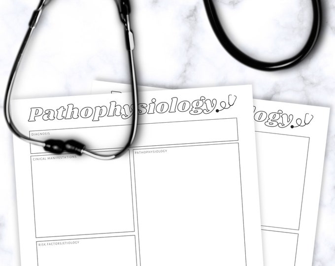 PATHOPHYSIOLOGY Study Guide Printable - Etsy