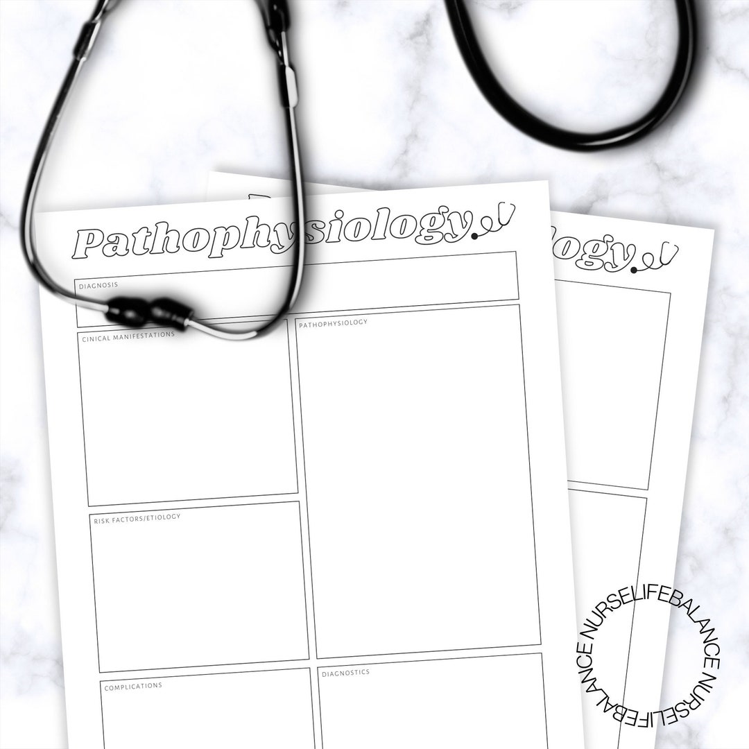 PATHOPHYSIOLOGY Study Guide Printable - Etsy