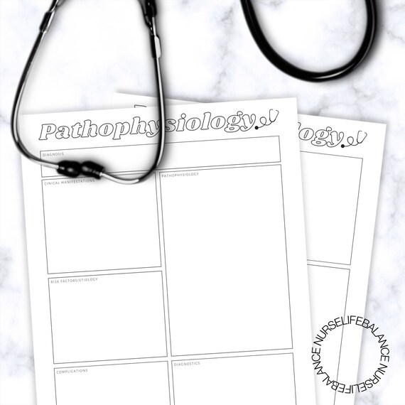 PATHOPHYSIOLOGY Study Guide Printable - Etsy