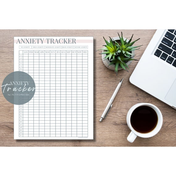 ANXIETY TRACKER Printable | Etsy