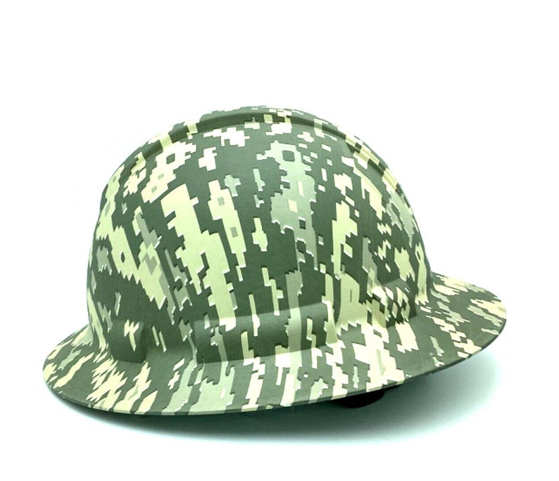 Bad Ass Wide Brim Hard Hat Hydro Dipped in ACU Camo Flat - Etsy