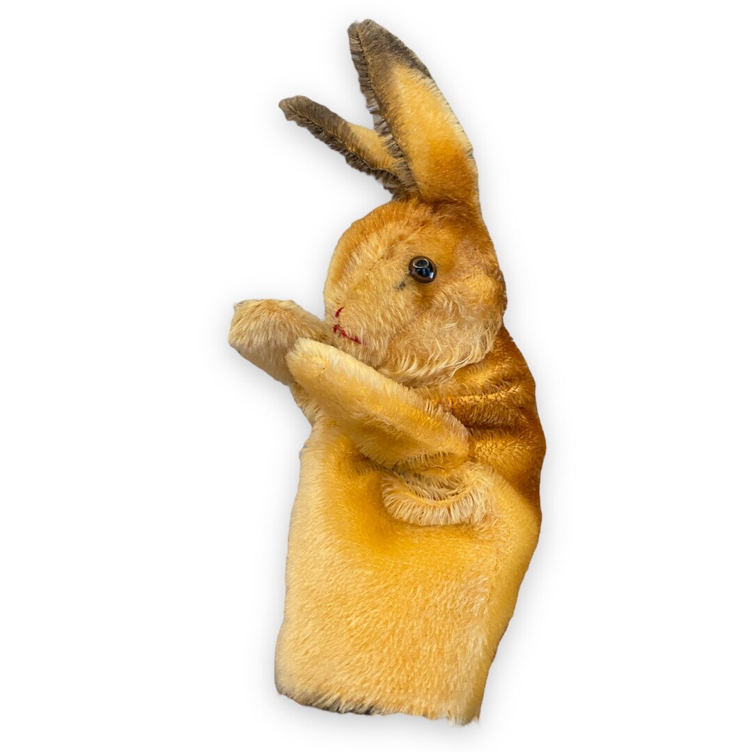VINTAGE Steiff RABBIT Hand PUPPET Mohair Bunny Collectible - Etsy