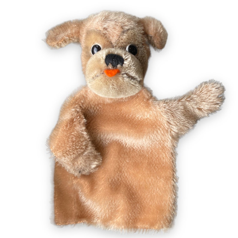 VINTAGE 1960's Steiff Mopsy Pug DOG Hand PUPPET Rare Collectible - Etsy