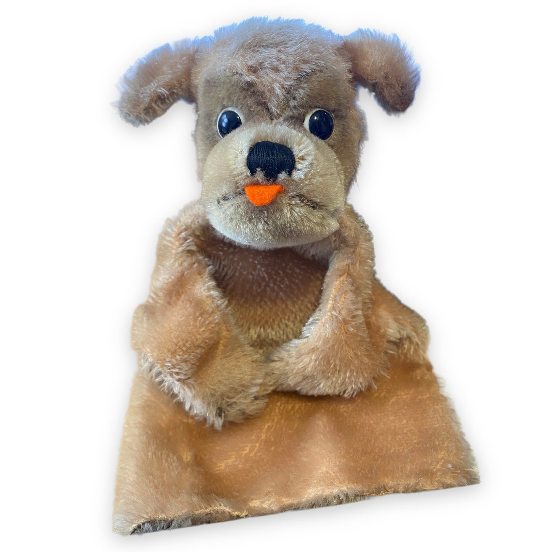 VINTAGE 1960's Steiff Mopsy Pug DOG Hand PUPPET Rare Collectible - Etsy