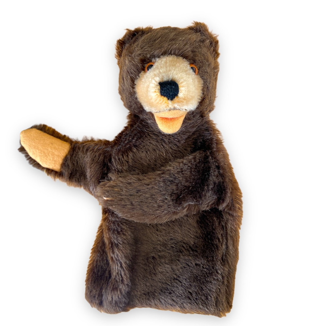 VINTAGE Steiff Brown BEAR Hand PUPPET Mohair Collectible Teddy - Etsy