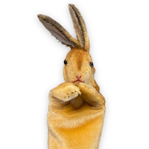 VINTAGE Steiff RABBIT Hand PUPPET Mohair Bunny Collectible - Etsy