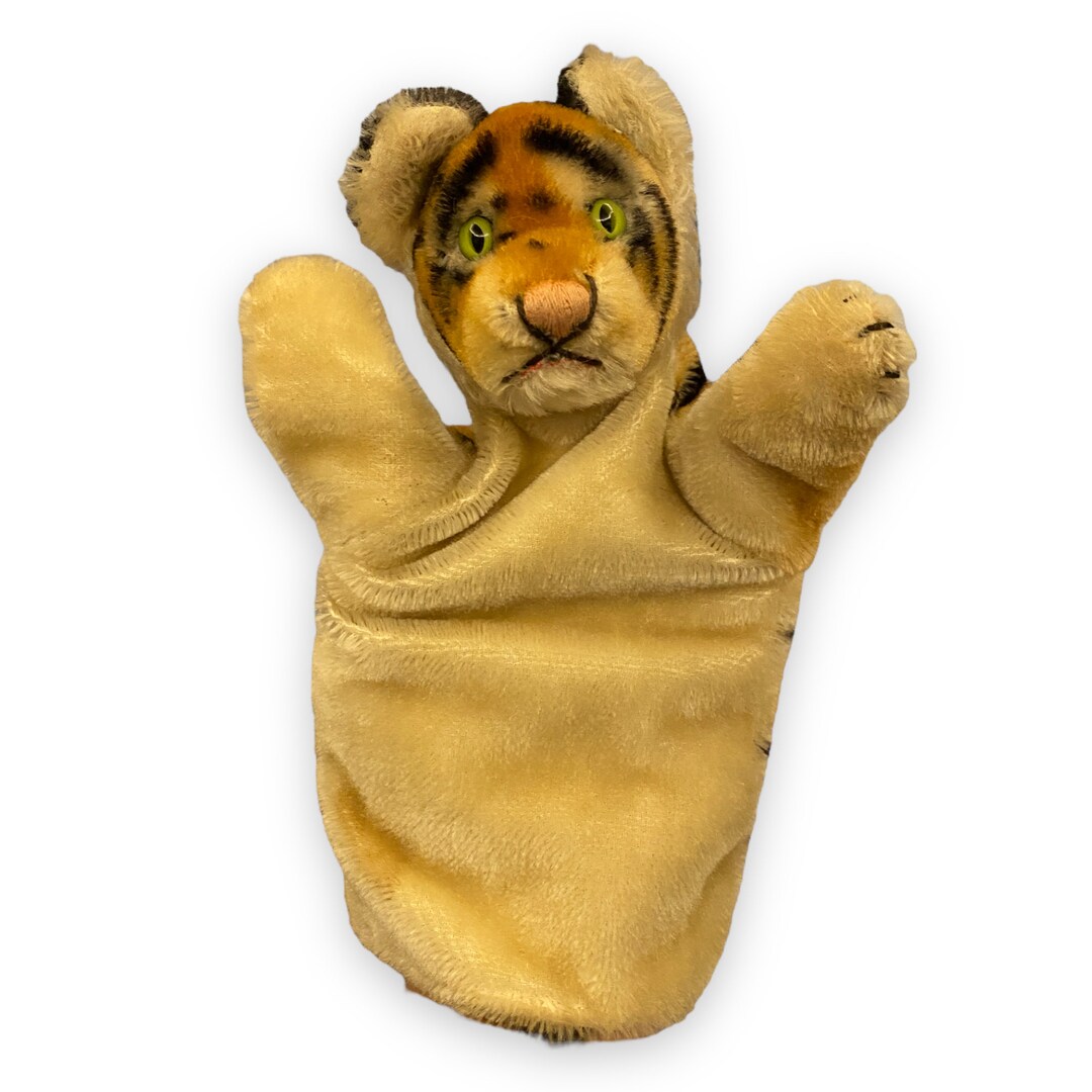 VINTAGE rare Steiff TIGER Hand PUPPET Daniel Tiger Collectible - Etsy