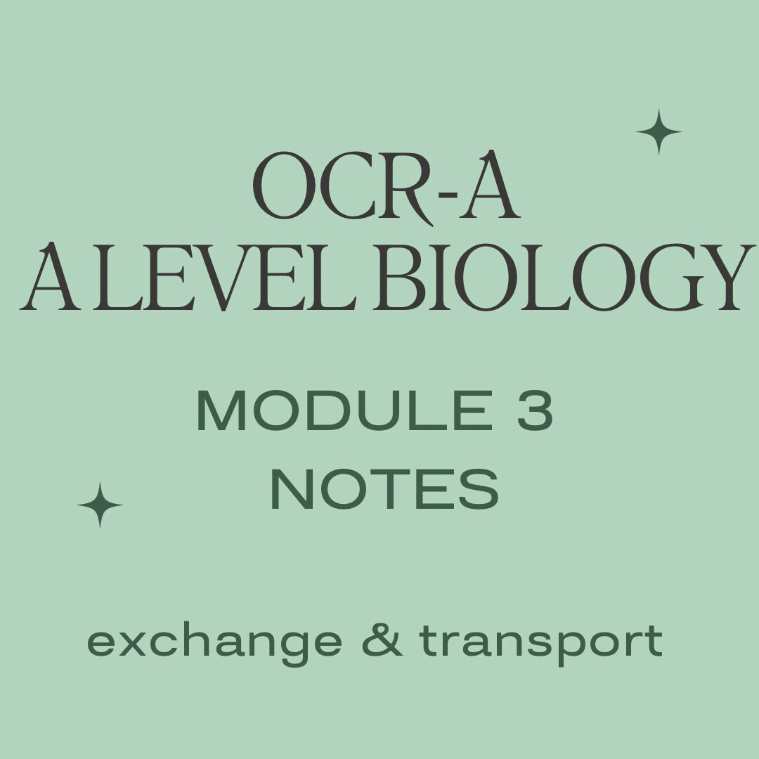 OCR A Level Biology: Module 3 Notes - Etsy