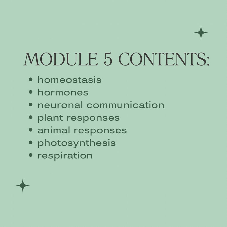 OCR A Level Biology: Module 5 Notes - Etsy