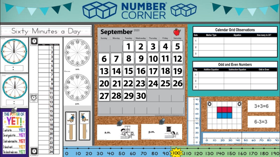 2nd Grade September Number Corner | Etsy