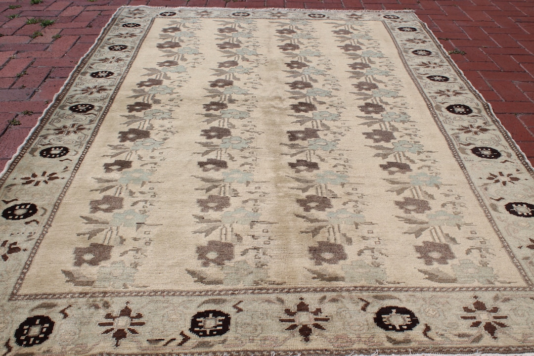 5x8 Feet,60x100 Inch,154x255 Cm TURKISH OUSHAK Rug, Hand Made Turkish ...