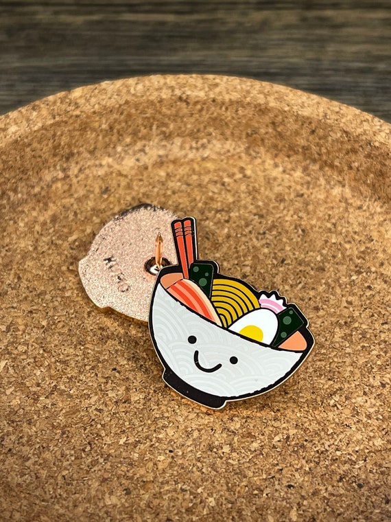 Kawaii Cute Sushi Ramen Bowl Enamel Pin | Etsy