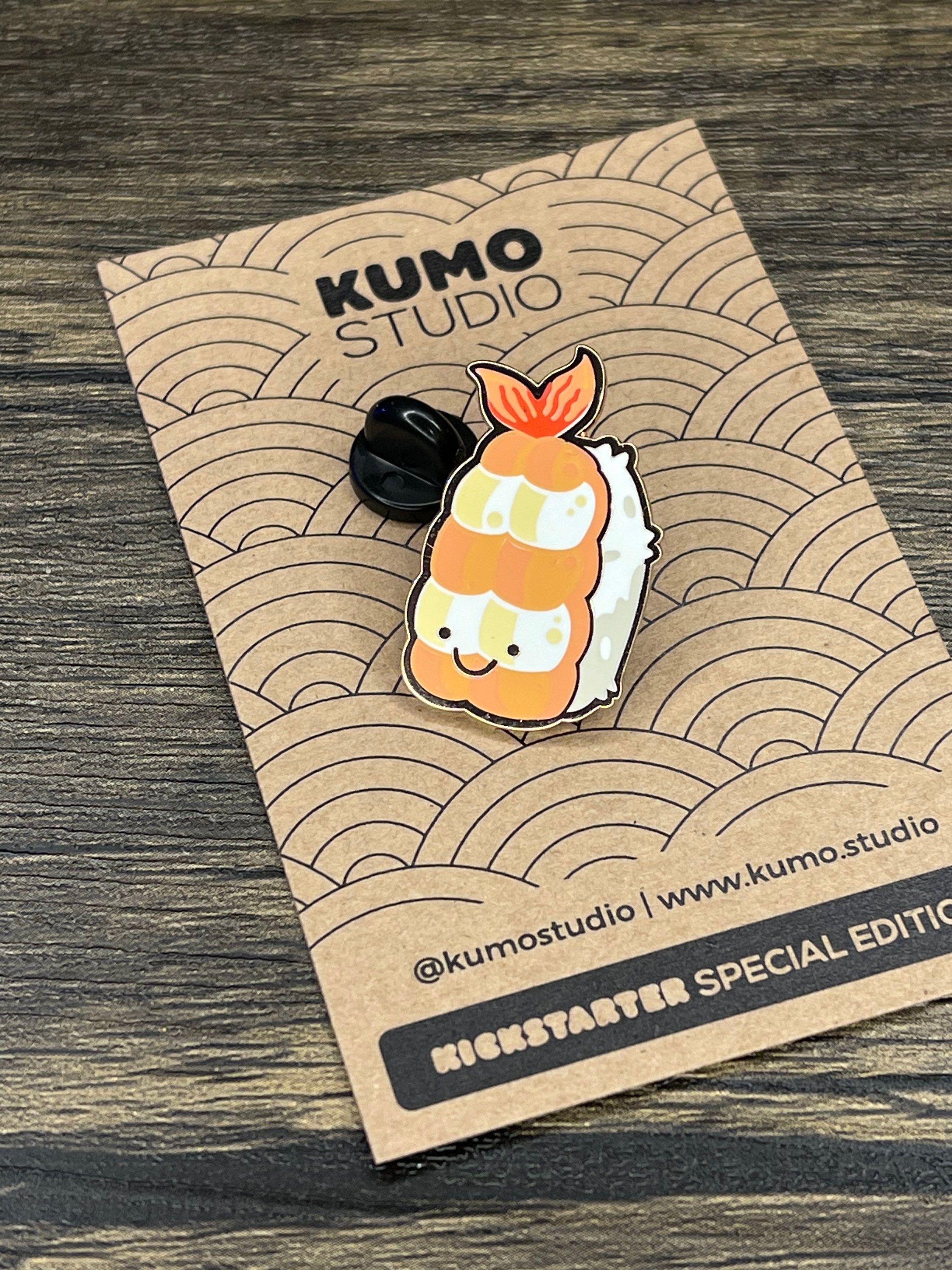 Kawaii Cute Ebi Nigiri Sushi Enamel Pin - Etsy
