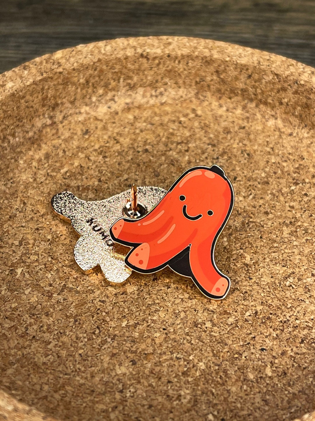 Kawaii Cute Tako Sausage Enamel Pin - Etsy