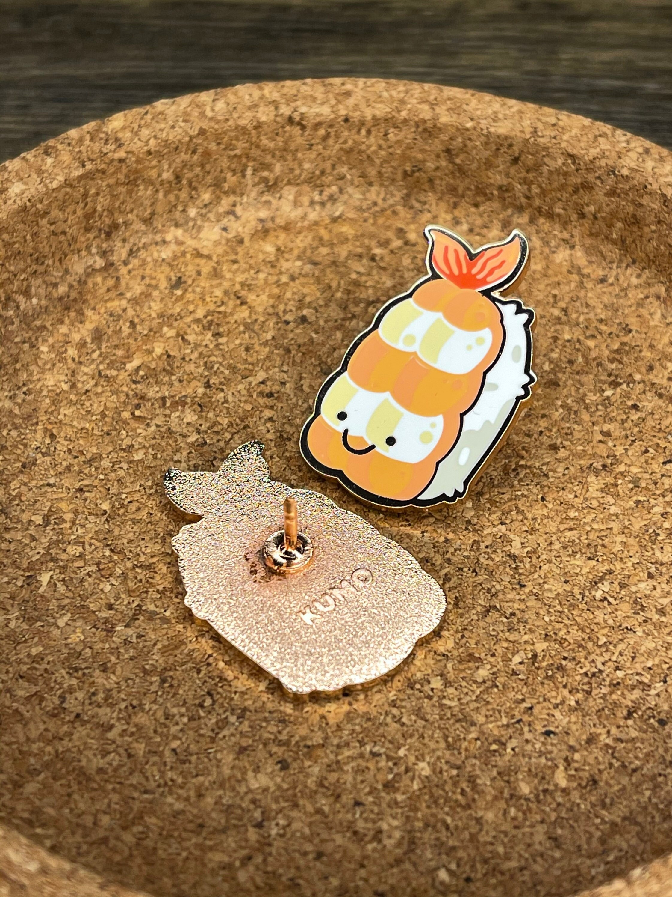 Kawaii Cute Ebi Nigiri Sushi Enamel Pin - Etsy