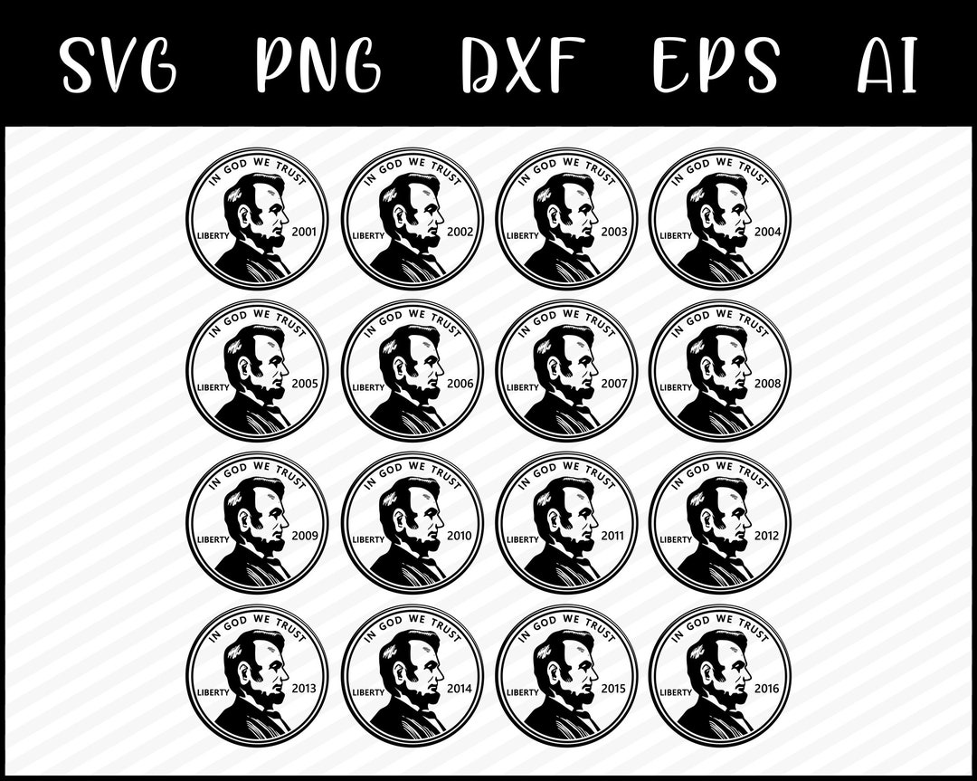 Bundle Coins SVG Penny - Money Svg, Money Clipart, Cash SVG, Coins ...
