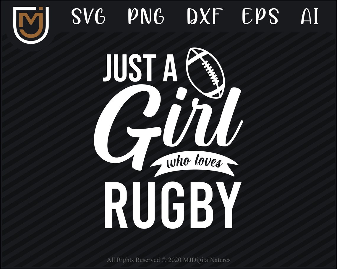 Girl Who Loves Rugby SVG Rugby Svg Sports SVG PNG Cut - Etsy