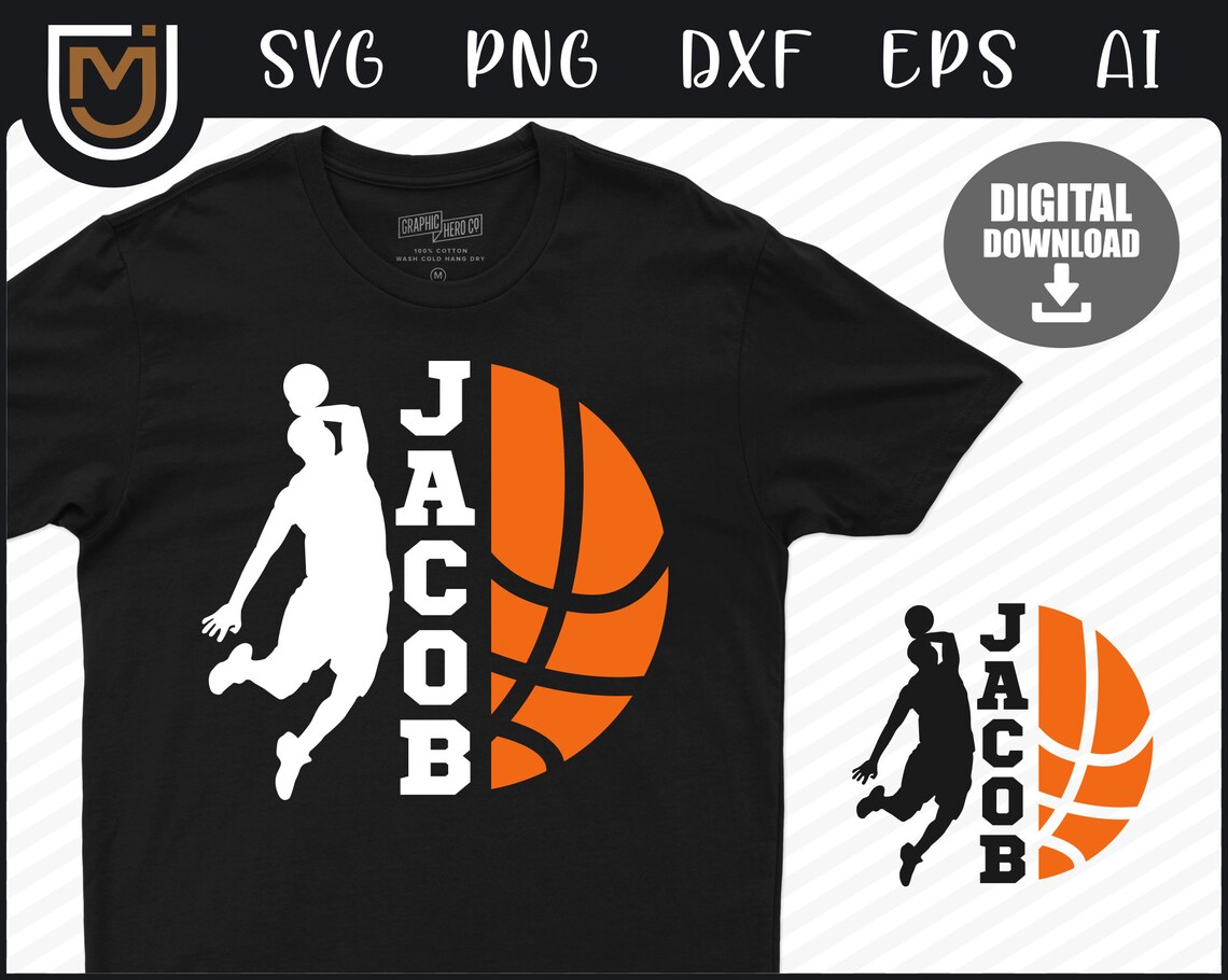 Jacob Dunk Basketball SVG Basketball PNG Sports SVG - Etsy