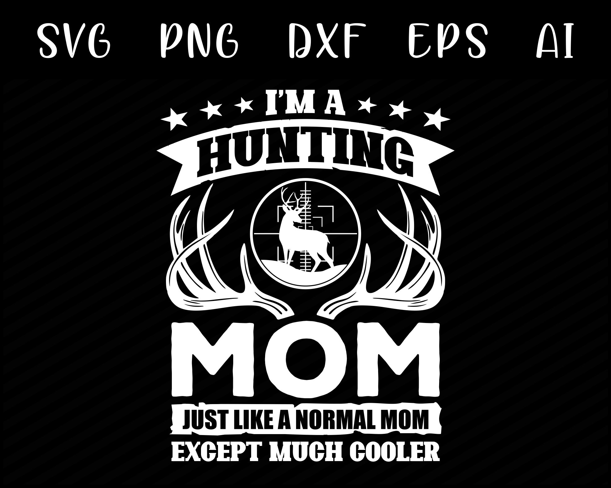 Deer Hunting SVG Hunting Mom Antlers Svg Archery Svg Elk | Etsy