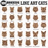 Cute Kitten Engraving PNG | Cat Breaking Wall Design | Rustic Pet Wall ...