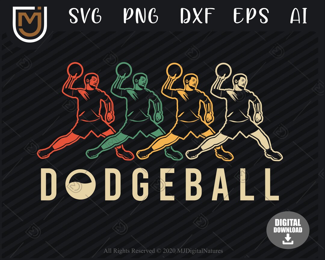 Dodgeball Svg Files Retro Dodge Ball Svg Sports Svg - Etsy Canada